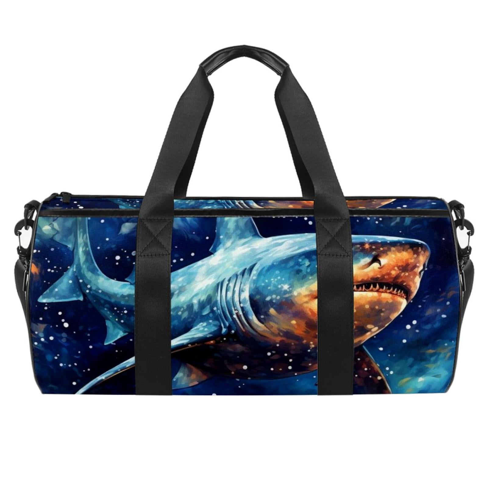 Shark Swim Bag, Gym Bag, Duffle Bag, Soccer Bag Sports Bag, Size 17.7 ...