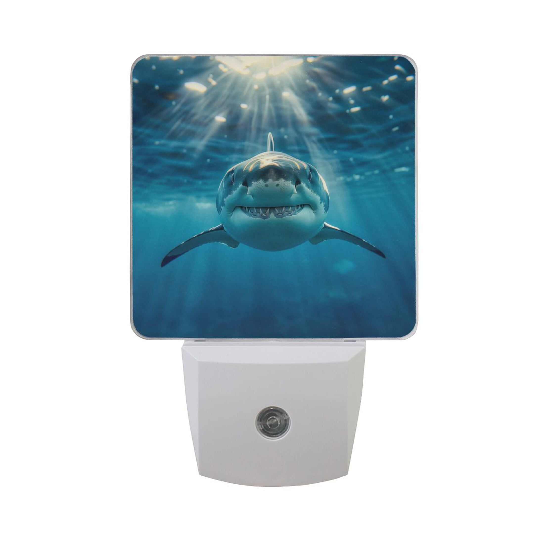 Shark Swimming Underwater Night Light 2 Pack LED Nightlight Plug into ...