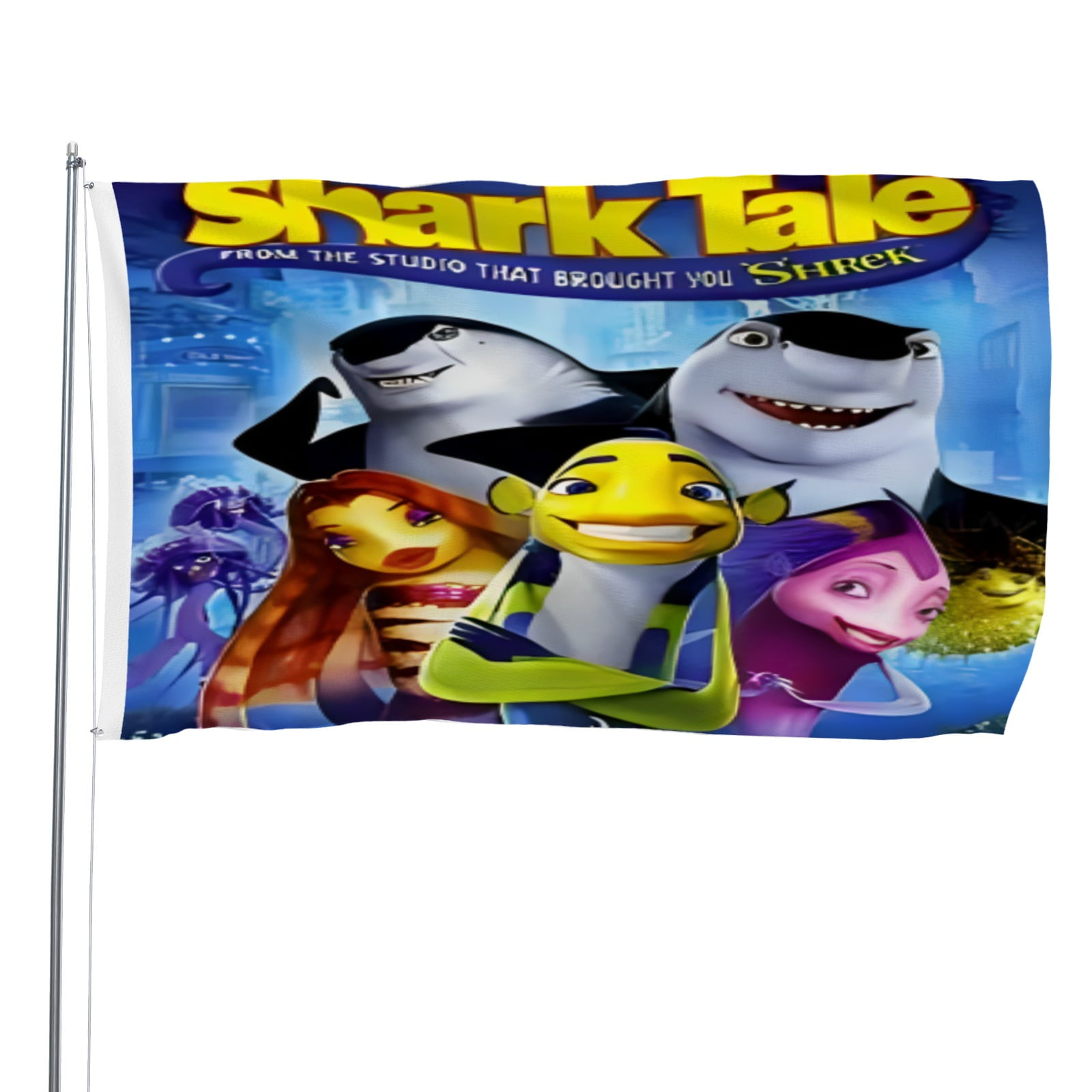 Shark Tale flag perfect for outdoor decoration, can be hung indoors ...