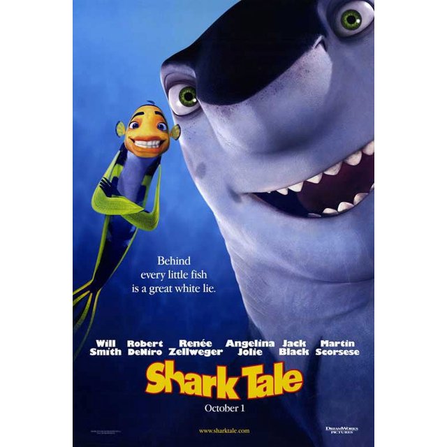 Shark Tale - movie POSTER (Style B) (27" x 40") (2004) - Walmart.com