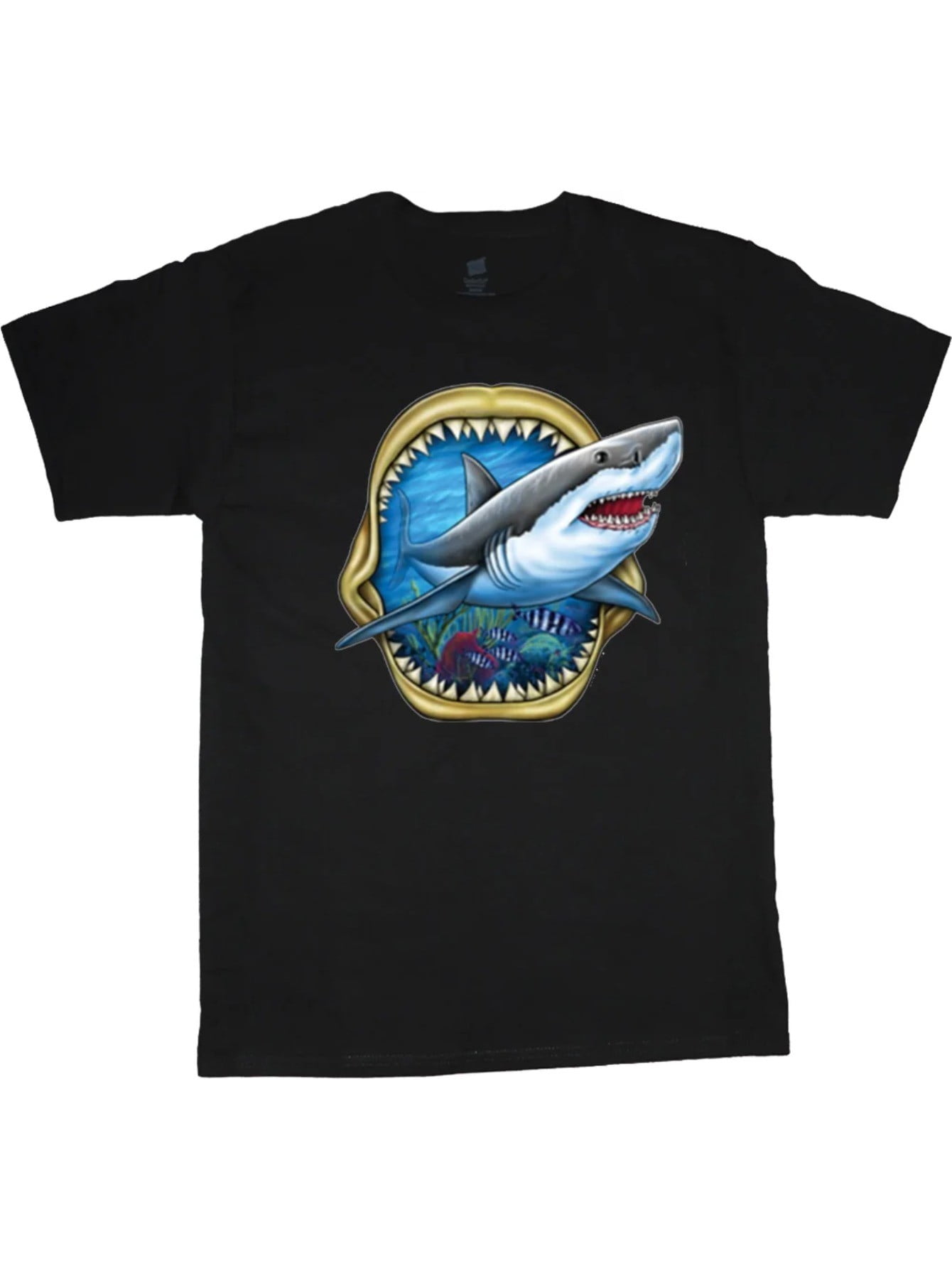 Shark Teeth Ocean Marine Life Sharks T-shirt Mens Graphic Tees Clothing ...