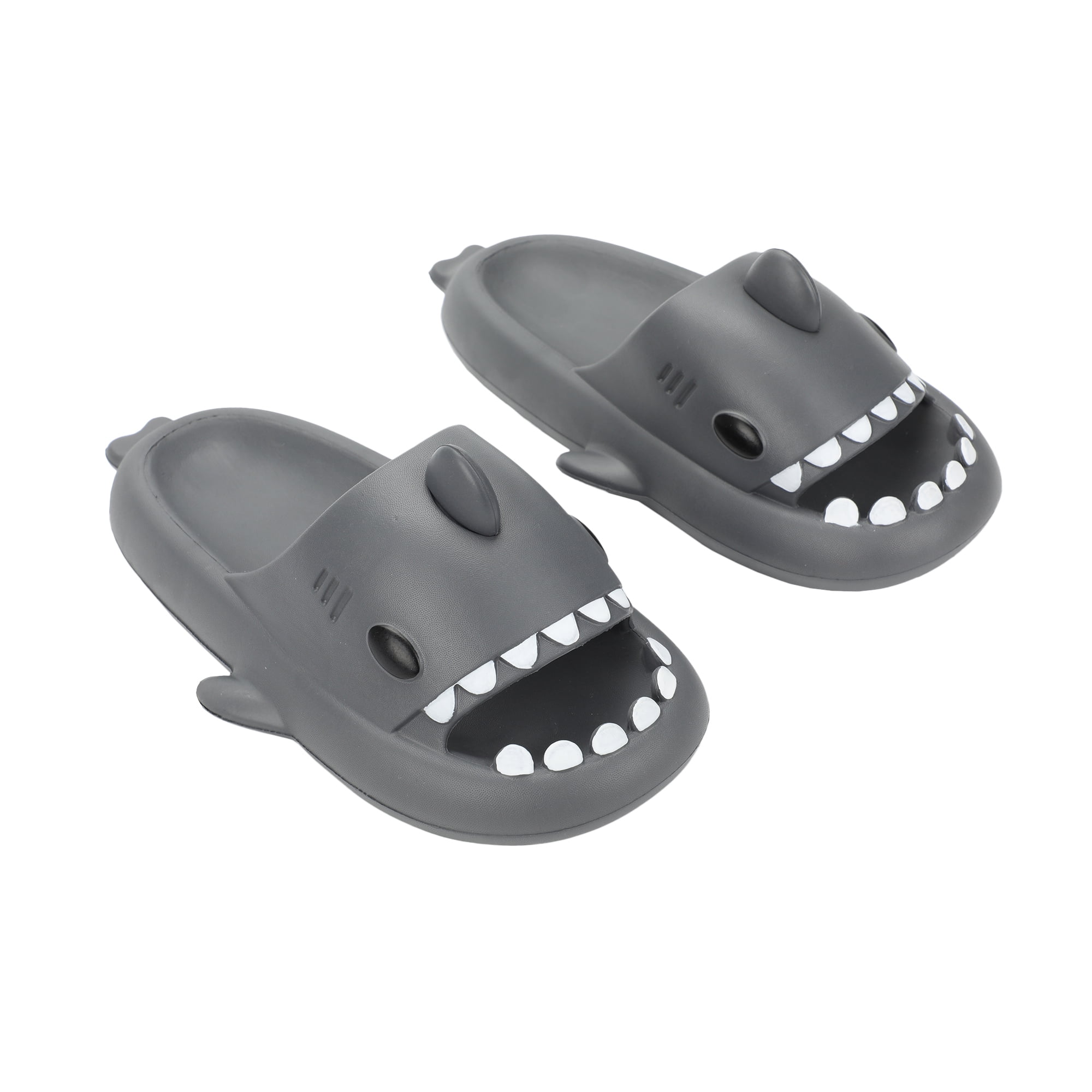 Shark-Themed Men's Gray Single Molded Slide Sandals -Medium - Walmart.com
