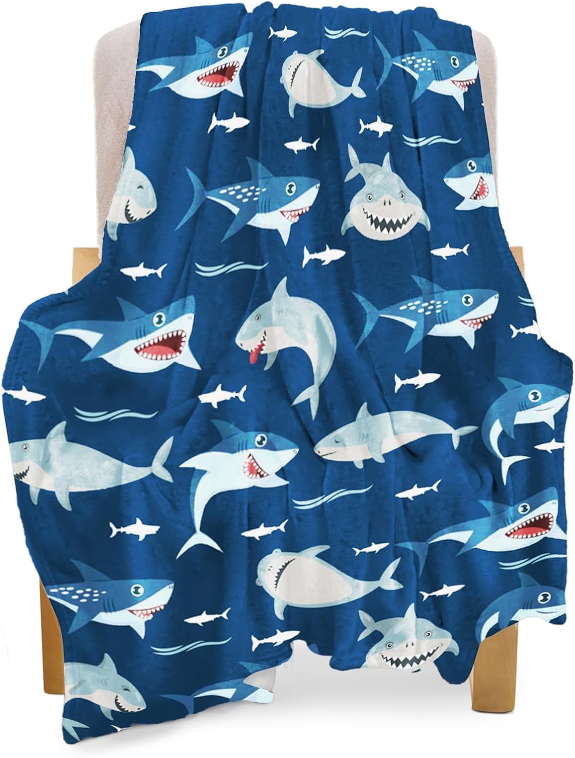 Shark Throw Blankets for Kids,Shark Gifts for Room Decor Soft Warm ...