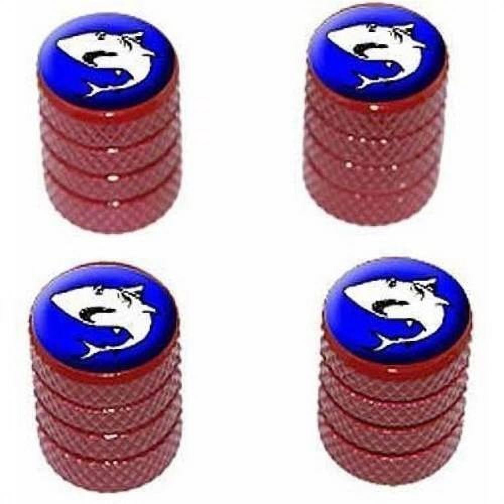 Shark Tire Rim Wheel Aluminum Valve Stem Caps, Multiple Colors ...