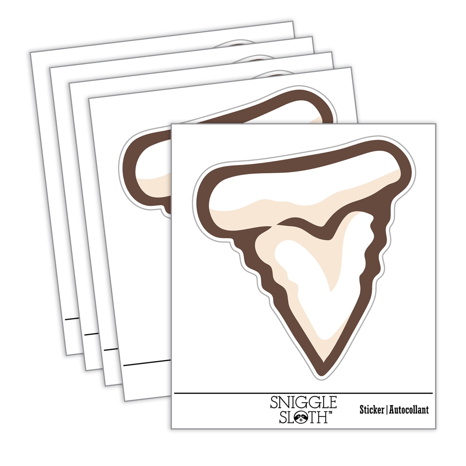 Shark Tooth Fang Car Window Bumper Water Bottle Phone Tablet Laptop ...