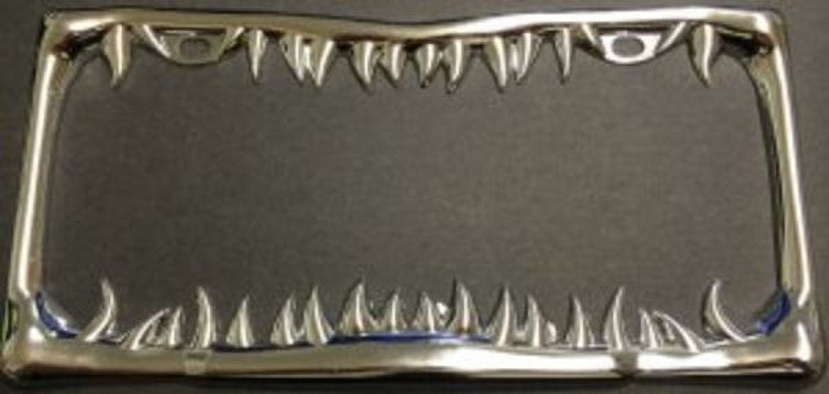 Shark Tooth License Plate Frame Free Screw Caps with this Frame ...