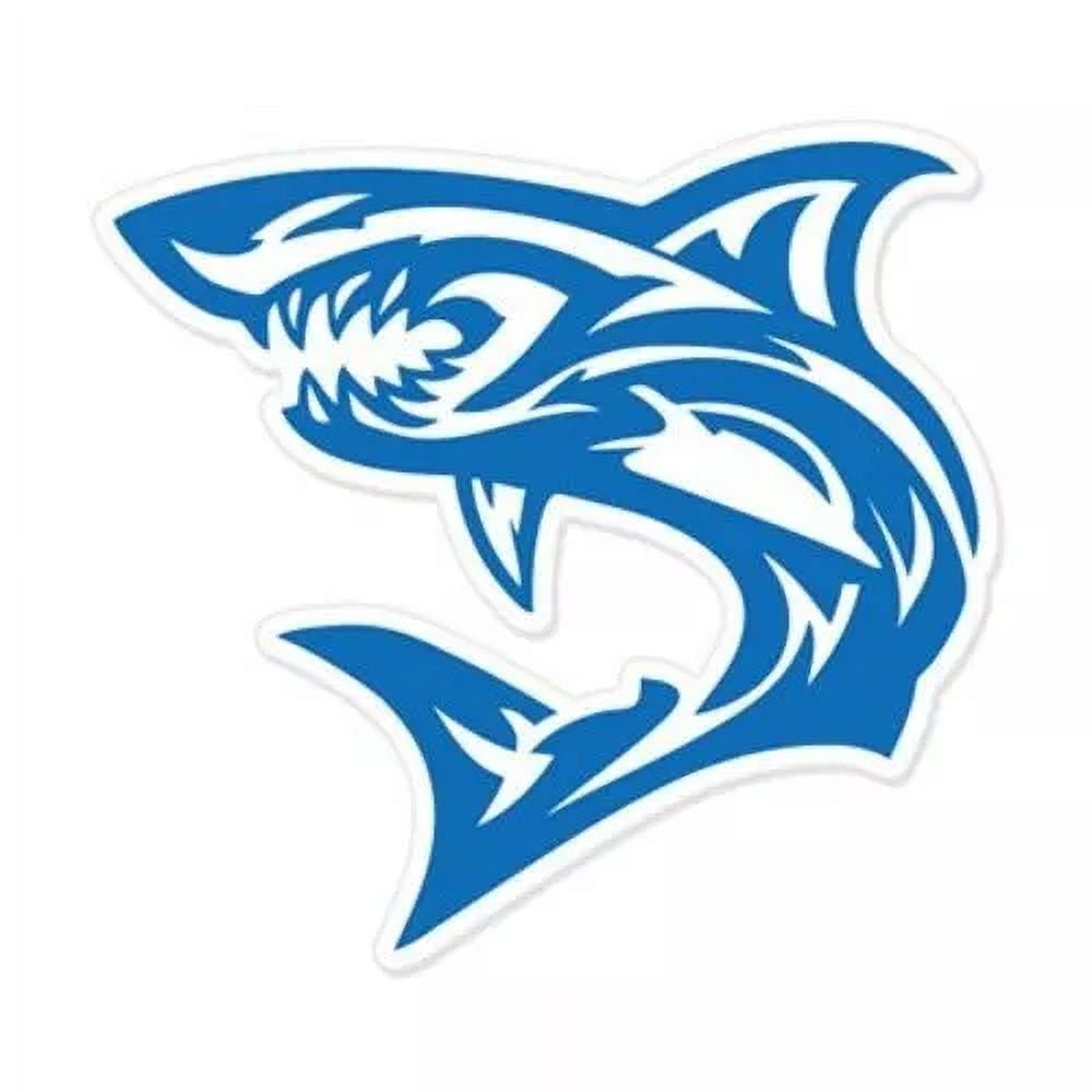 Shark Tribal Tattoo Blue Car Sticker Phone Decal Water Bottle Stickers ...