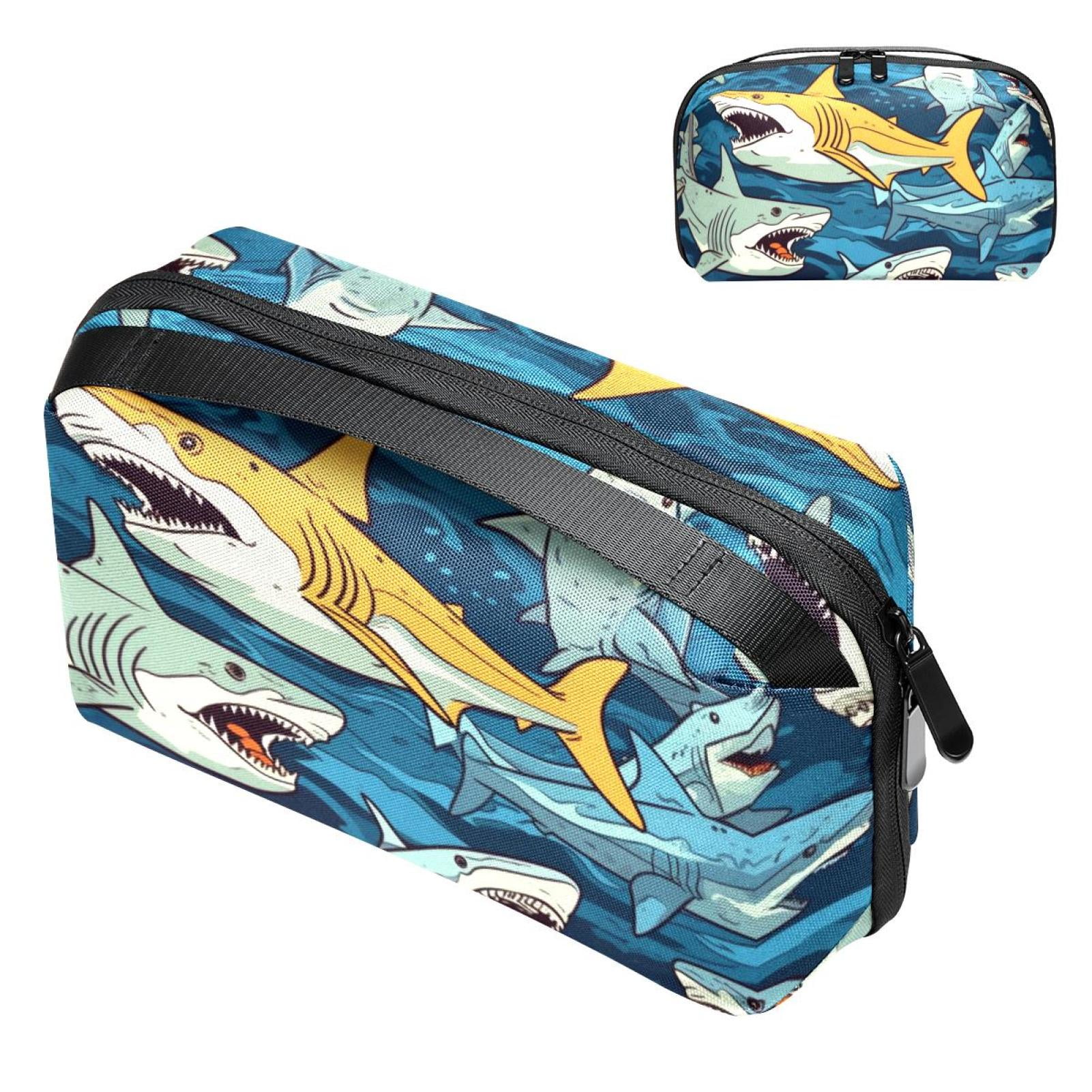 Shark Waterproof Oxford Fabric Charger Organizer Storage Pouch Outdoor ...