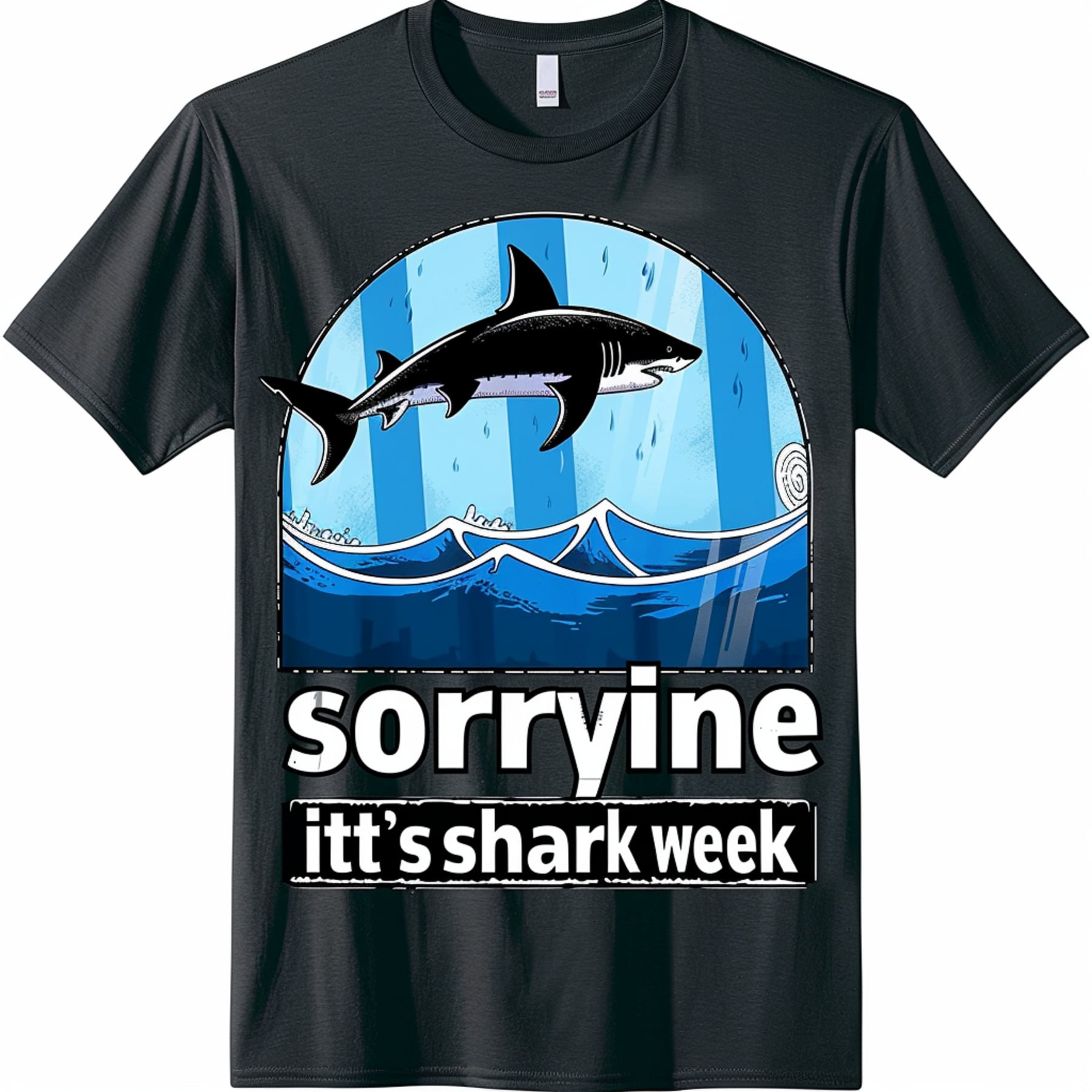 Shark Week Inspired TShirt: Featuring a Jawsthemed design with a shark ...