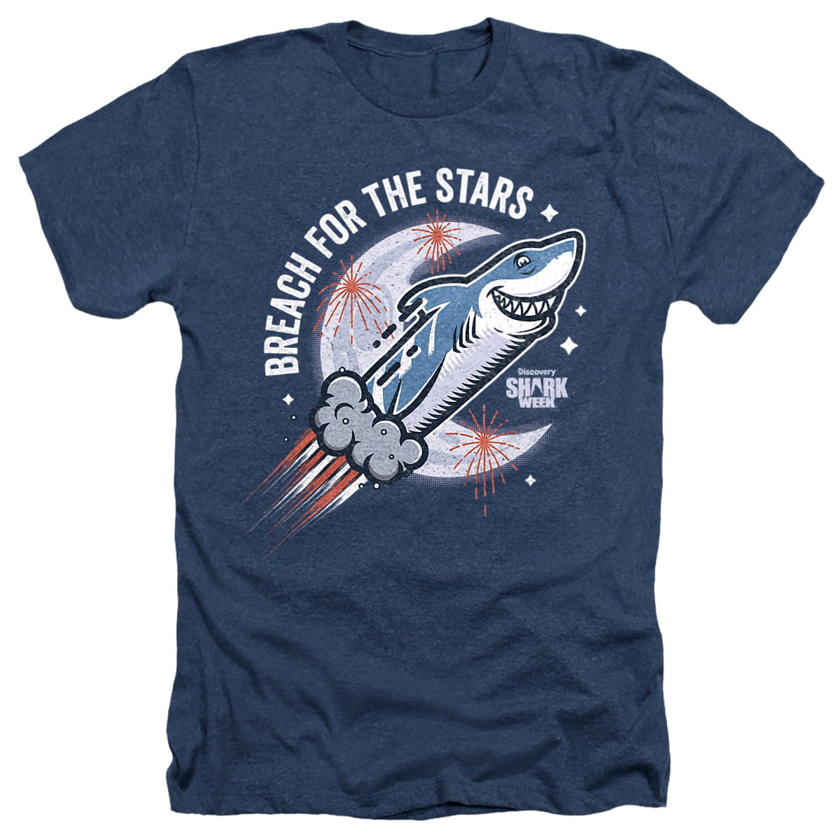 Shark Week Officially Licensed Breach for the Stars Unisex Adult ...