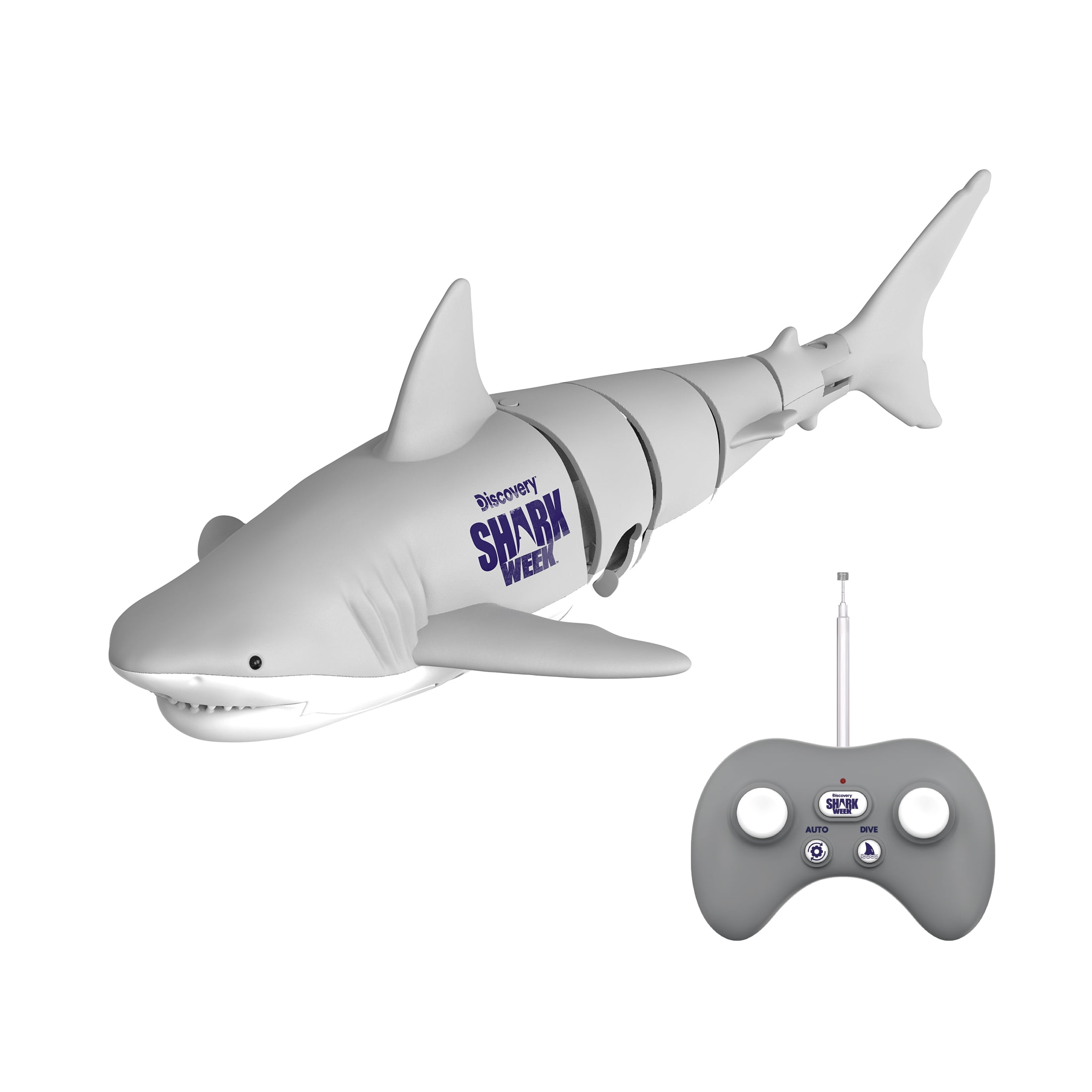 Shark Week Remote Control Shark with LED Lights, Realistic Swimming ...