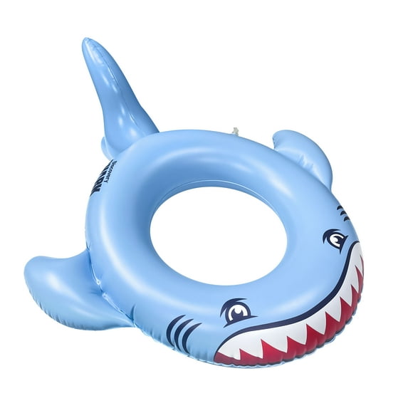 Shark Week Inflatable Shark Pool Float, 35" Diameter – Fun Summer ...