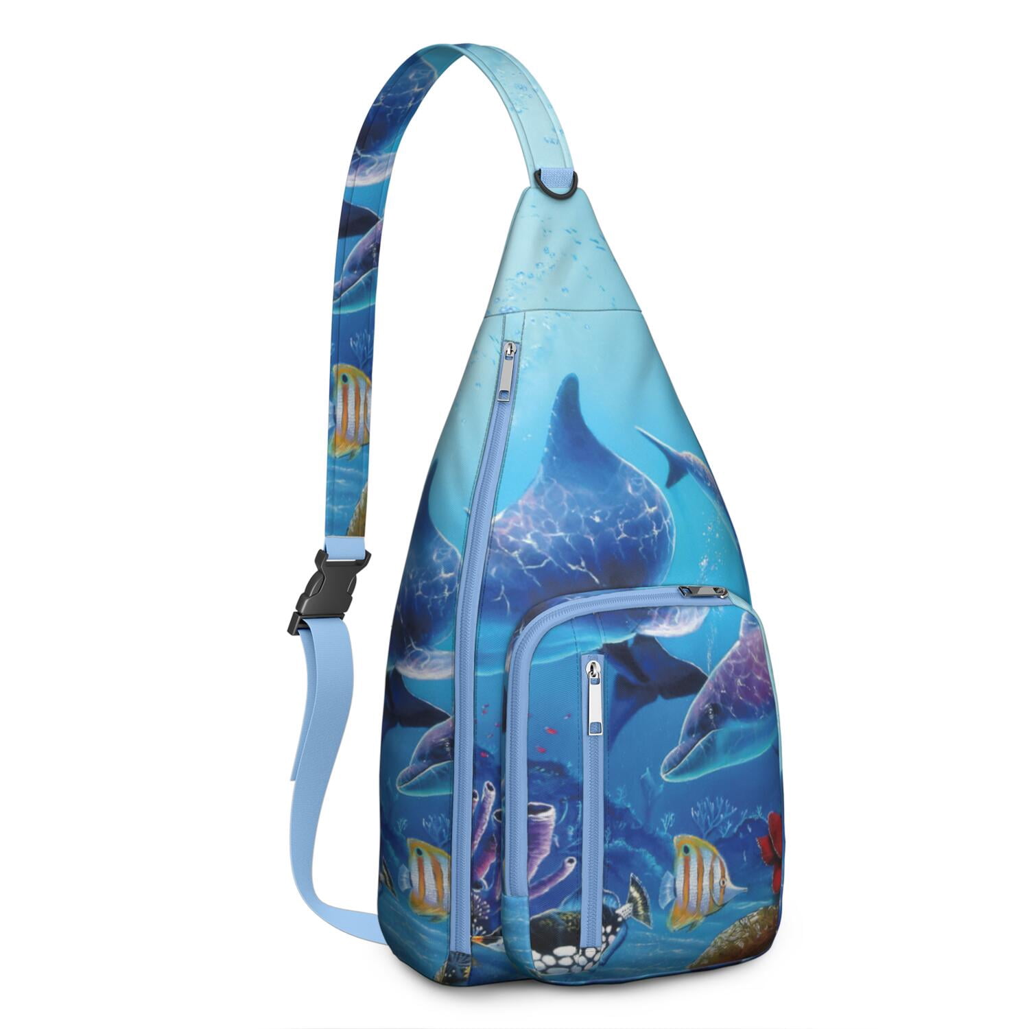 Shark Week Sling Backpack - Great White Shark Design Shoulder Bag ...