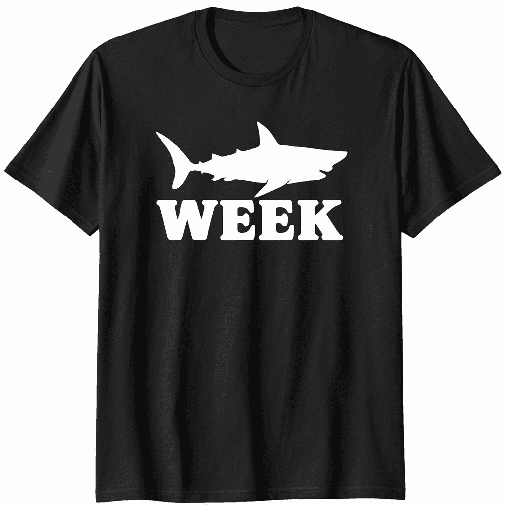 Shark Week T-Shirt Awesome Great White Shark Week Celebration Tee ...
