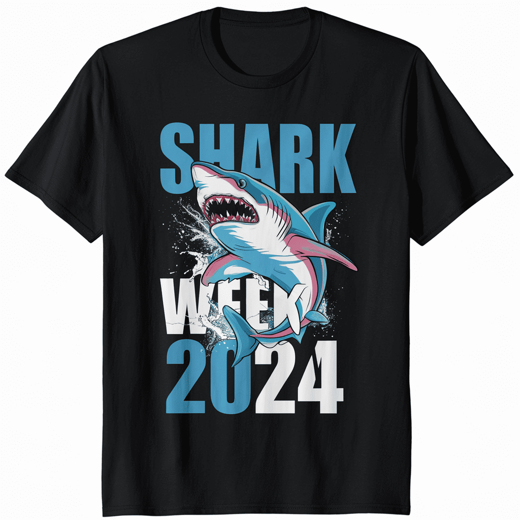 Shark Week T-Shirt Casual Wear for Shark Week Celebration Tee - Walmart.com