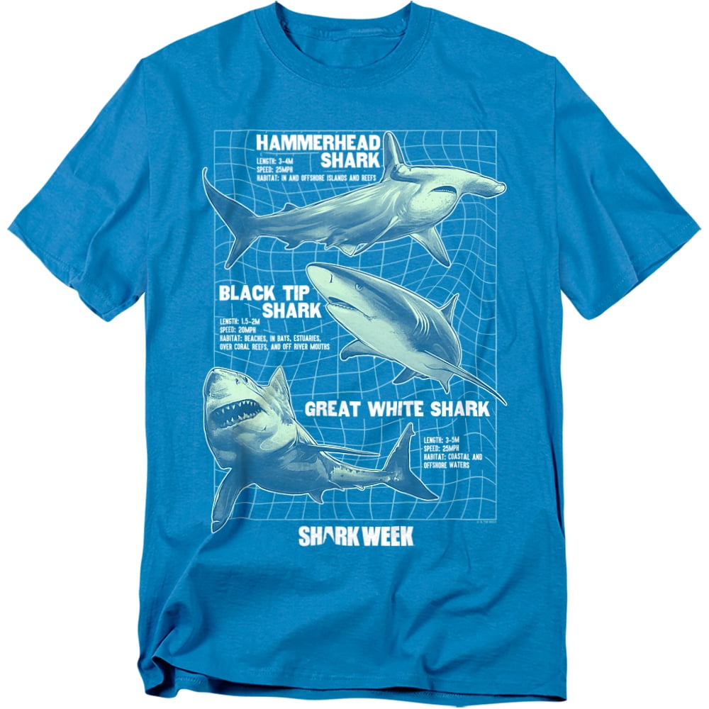 Shark Week: Television Series T-Shirt Officialy Licensed Shark Info ...