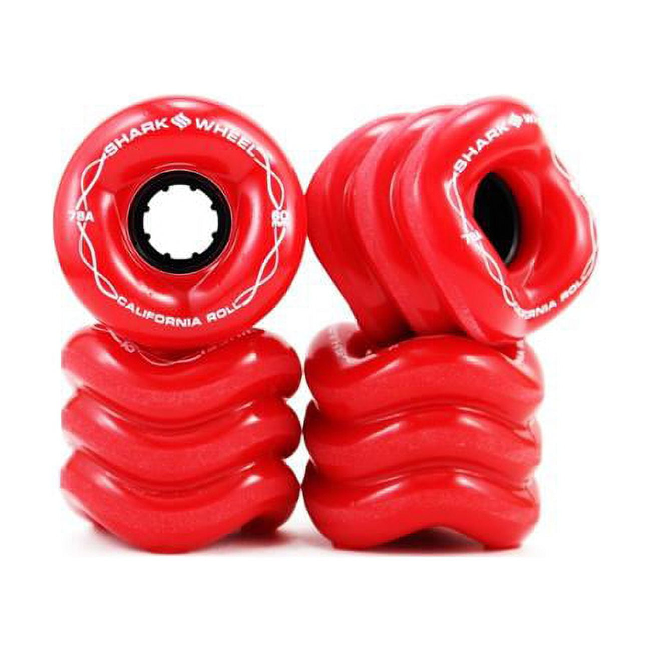 Shark Wheel 1001S60MMS78AR SHARK WHEEL 60MM, 78A RED CALIFORNIA ROLL ...