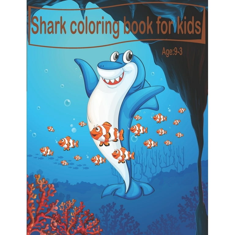 coloring pages shark boy