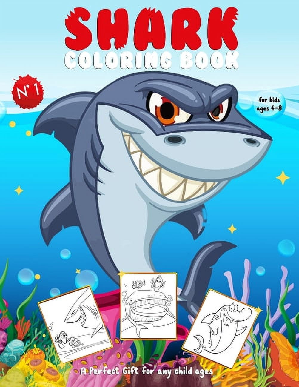 Blue Shark Coloring Pages