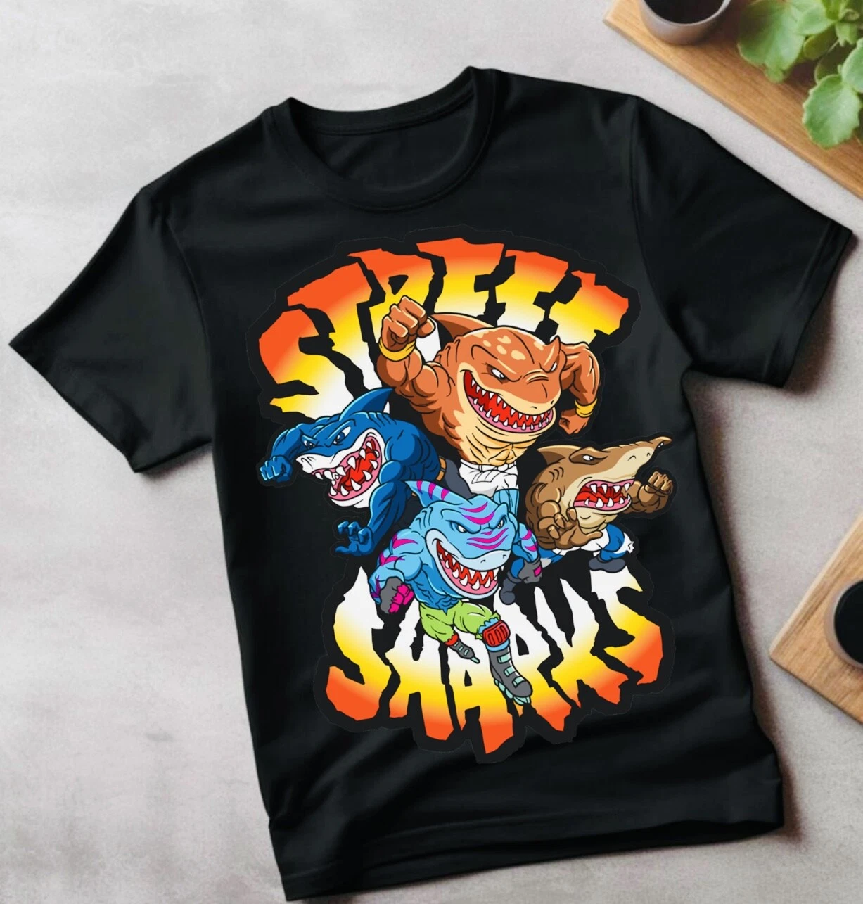 Shark warriors New Unisex T-shirt,street sharks,jawsome,biker mice from ...