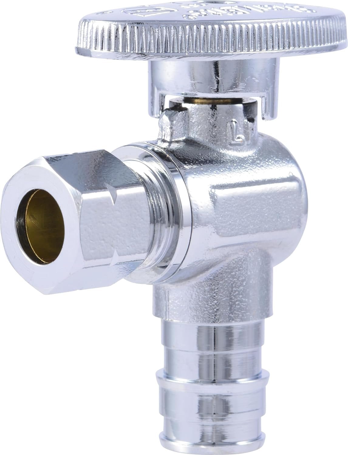 SharkBite 1/2 Inch 3/8 Inch OD Expansion Angle Stop Valve Connector for ...