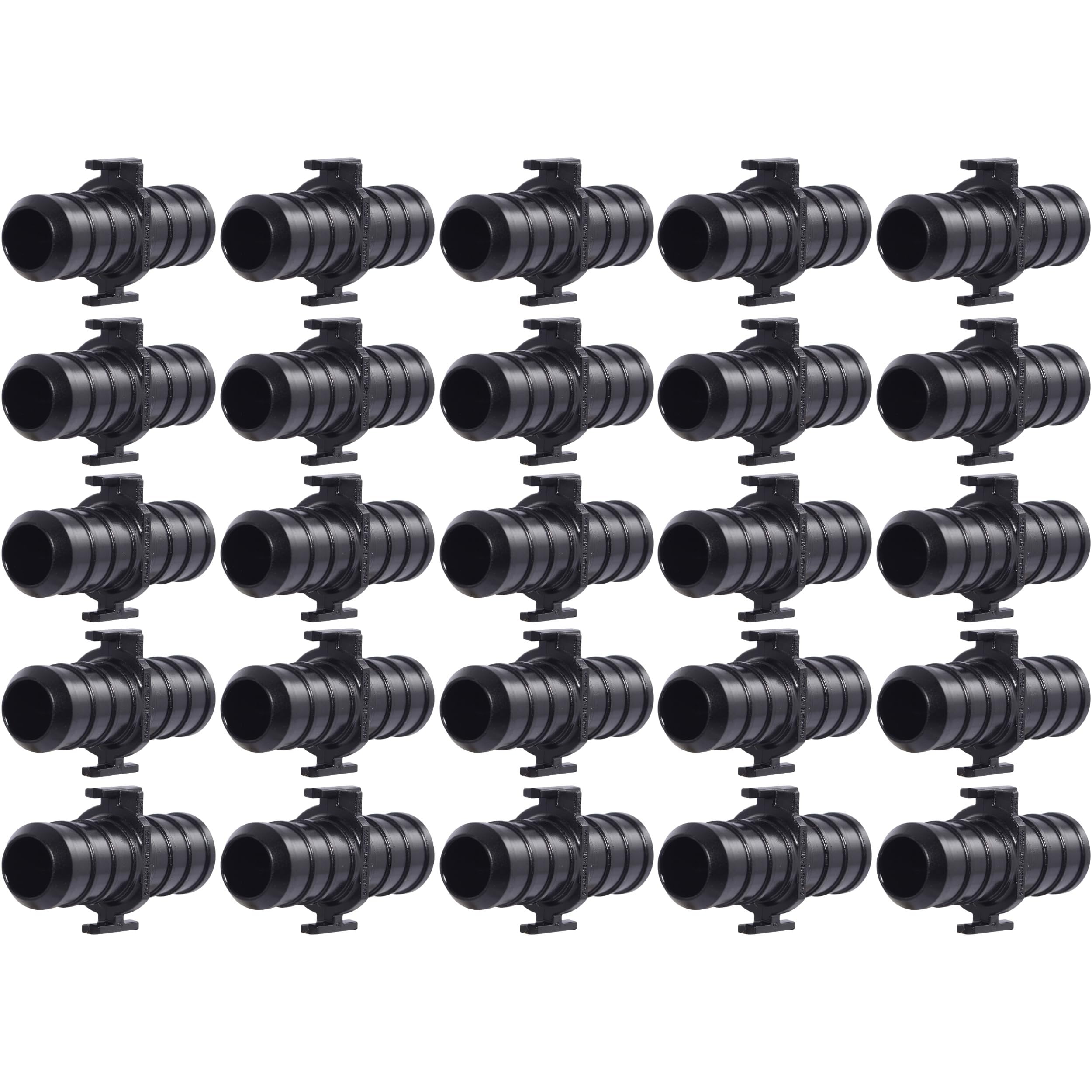 SharkBite 1/2 Inch Poly Crimp Coupling, Pack of 25, PEX Pipe, PE-RT ...