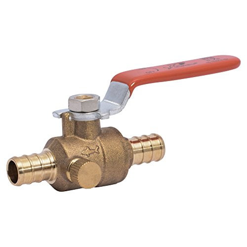 SharkBite 1/2 in. Brass Crimp Ball Valve with Drain Full Port - Walmart.com