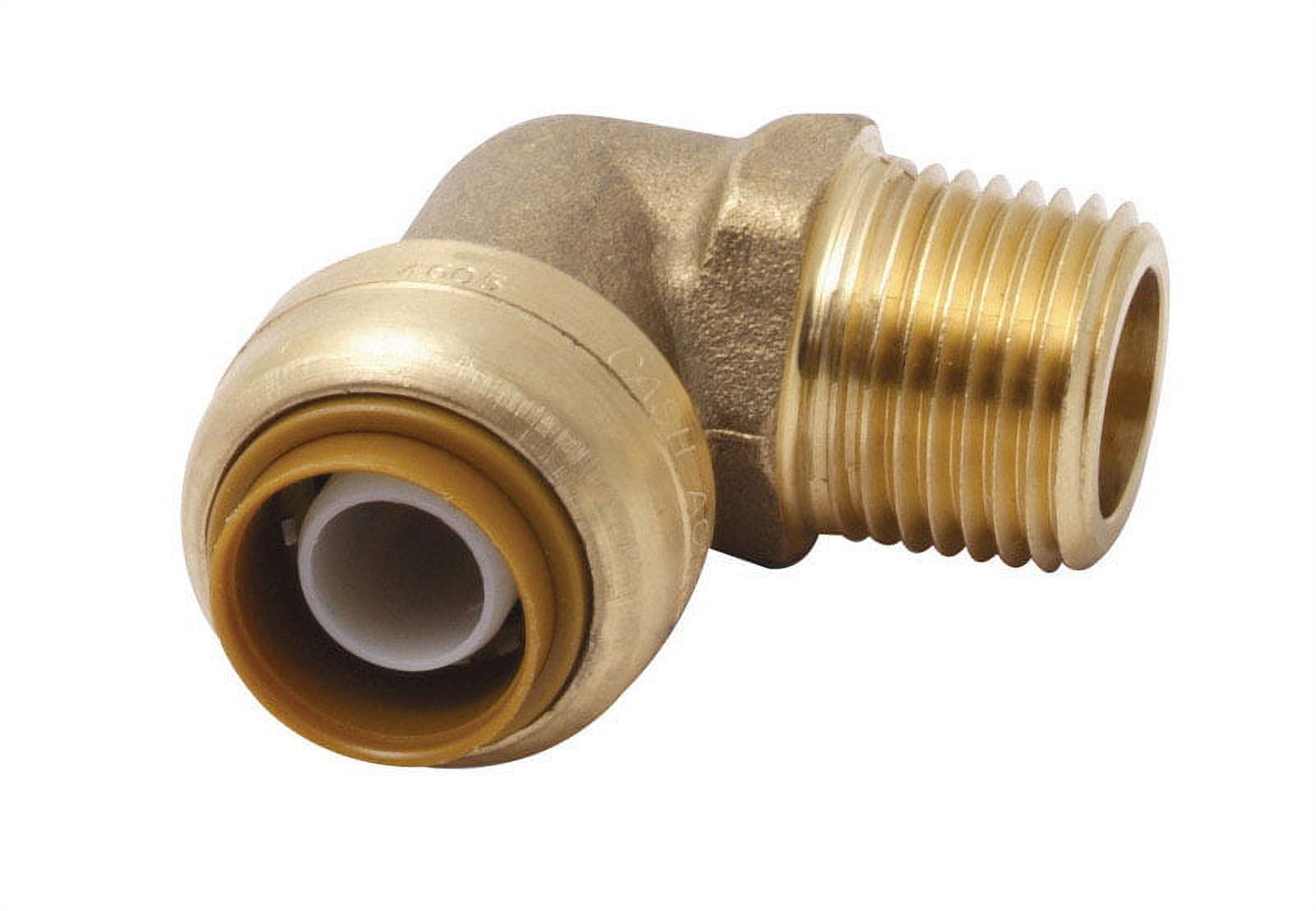 SharkBite 1/2 in. Push x 1/2 in. Dia. MPT Brass Elbow - Walmart.com