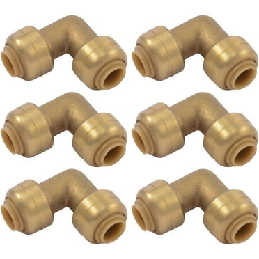 SharkBite 3/4 Inch Straight Coupling, Pack of 12, Push To Connect Brass Plumbing Fitting, PEX ...