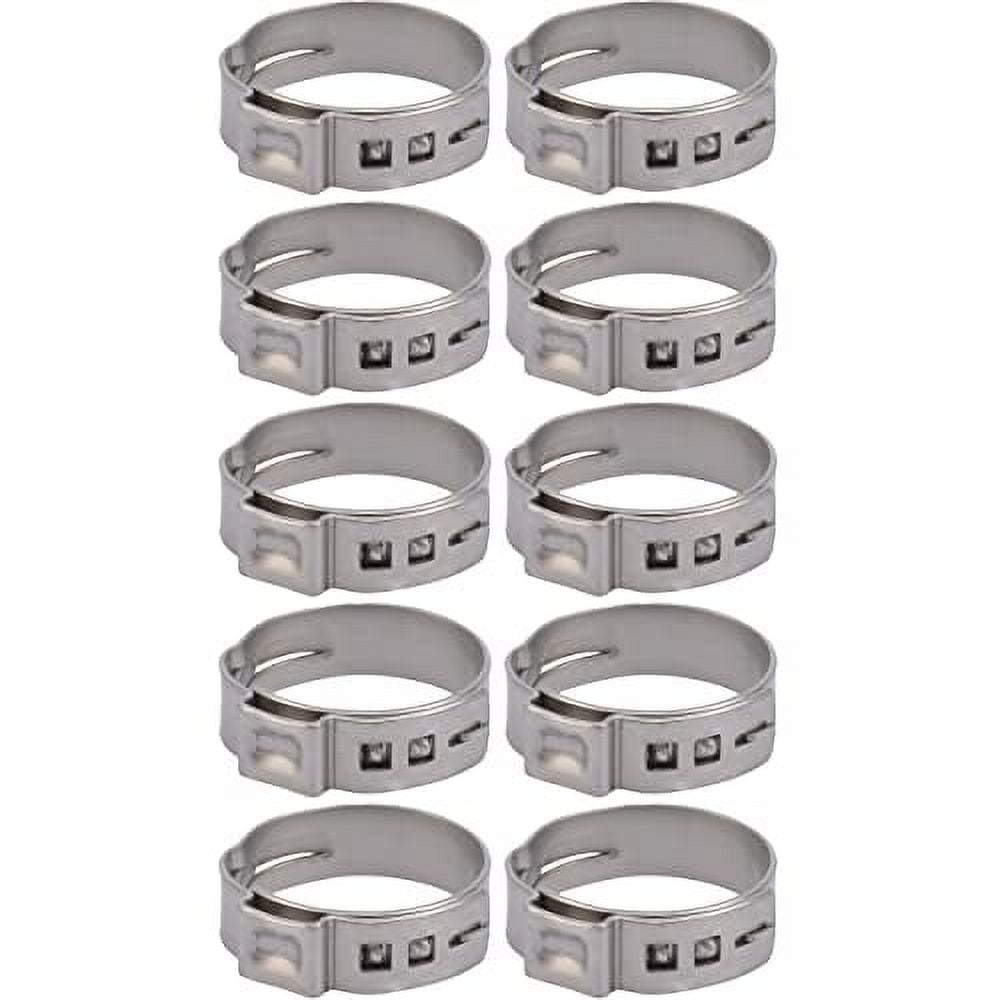 SharkBite 1 Inch Clamp Ring, Pack of 10, Stainless Steel Plumbing ...
