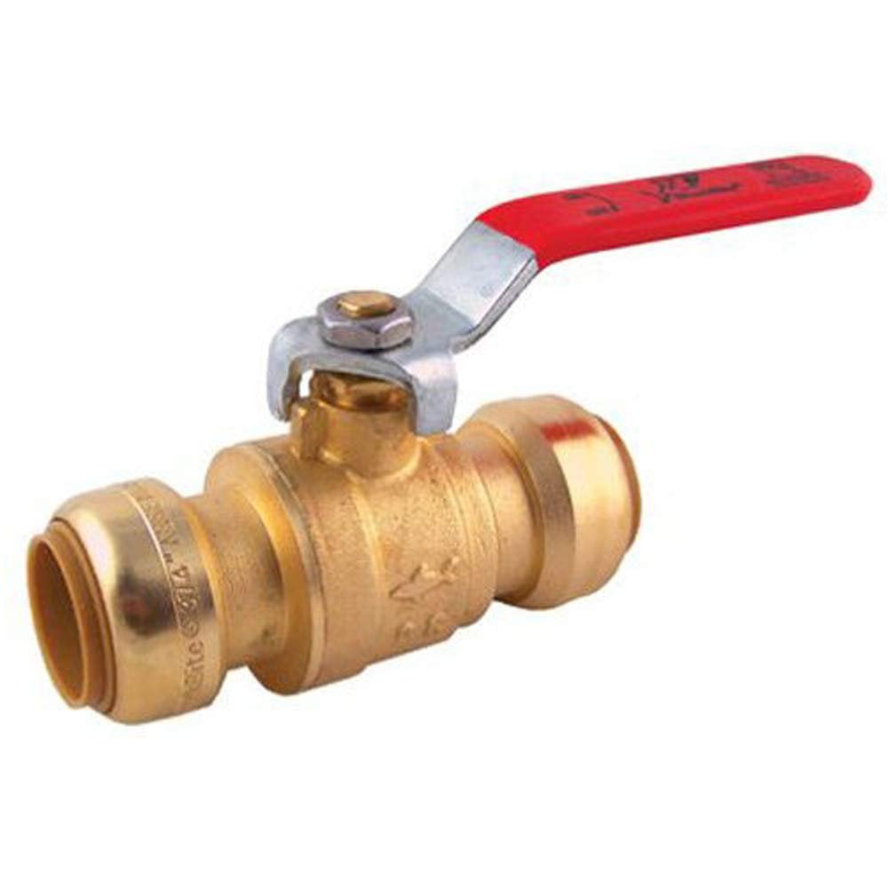 SharkBite 22222-0000LFA Ball Valve 1 Inch x 1 Inch, Water Valve Shut ...