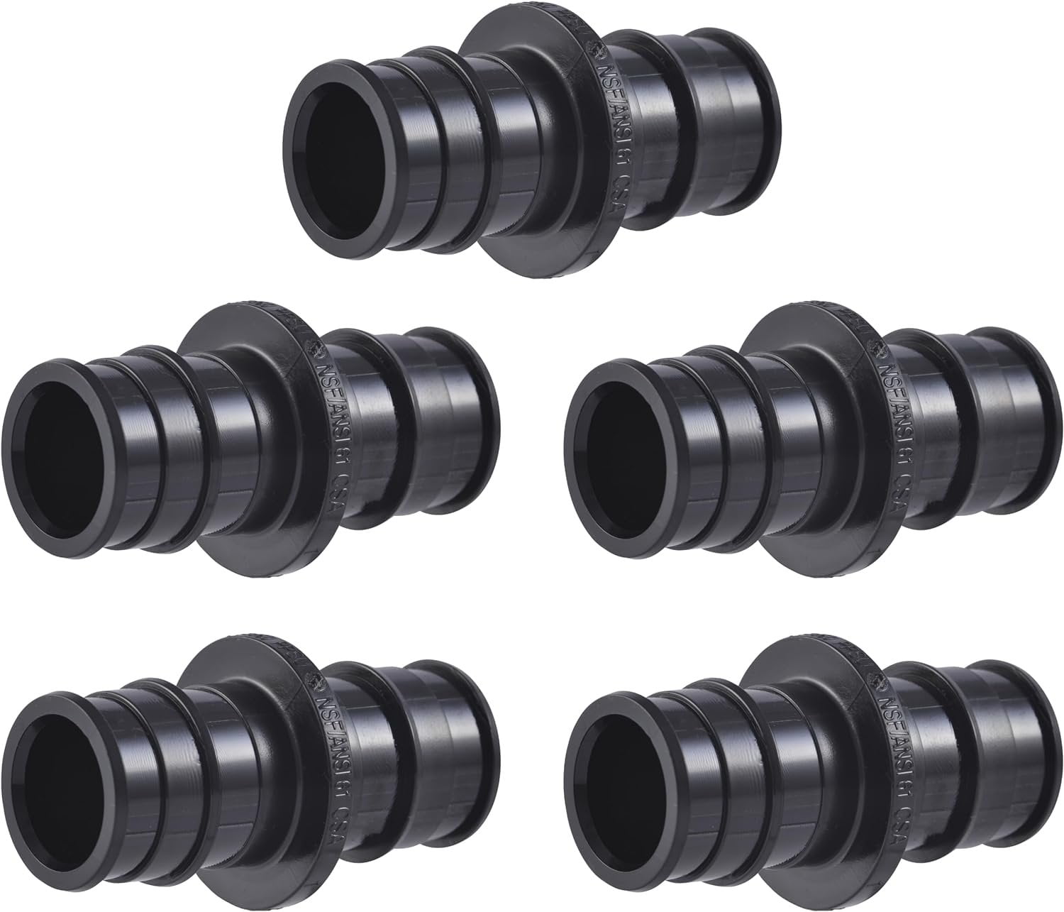 SharkBite 3/4 Inch Poly Expansion Coupling for PEX-A Pipe, Pack of 5 ...