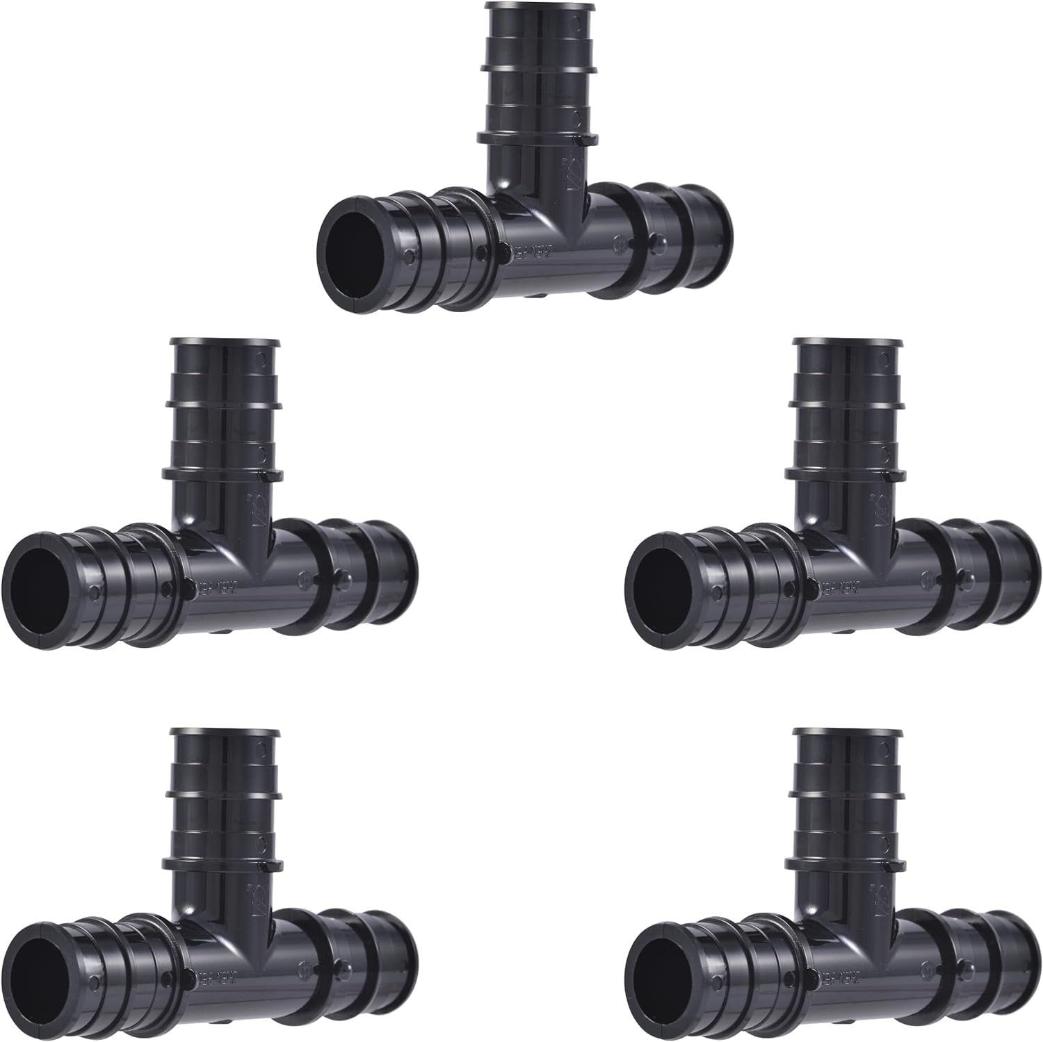 SharkBite 3/4 Inch Poly Expansion Tee for PEX-A Pipe, Pack of 5 ...