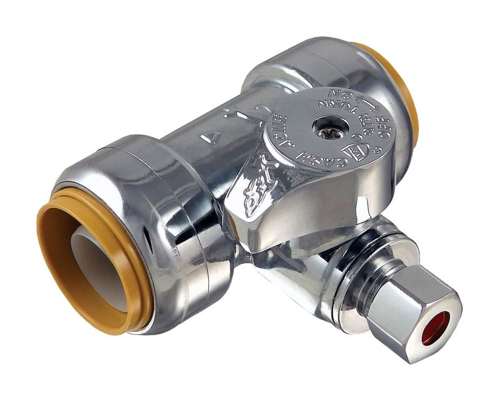 SharkBite 3/4 in. PTC X 1/4 in. Compression Brass Tee Stop - Walmart.com
