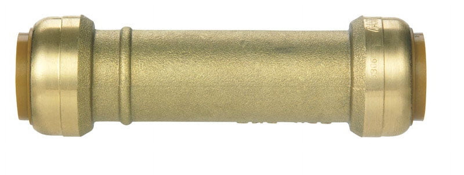 SharkBite 3/4 in. Push x 3/4 in. Dia. Push Brass Slip Coupling ...