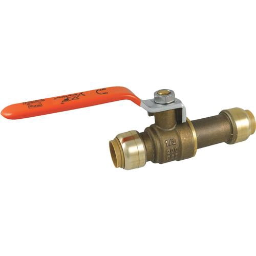 SharkBite Brass Push-Fit Slip Ball Valve 3/4", Each - Walmart.com