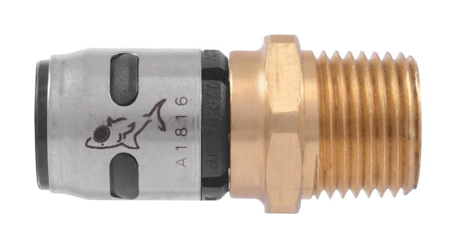 SharkBite EvoPEX 1/2 in. Push x 1/2 in. Dia. MPT Brass Adapter ...