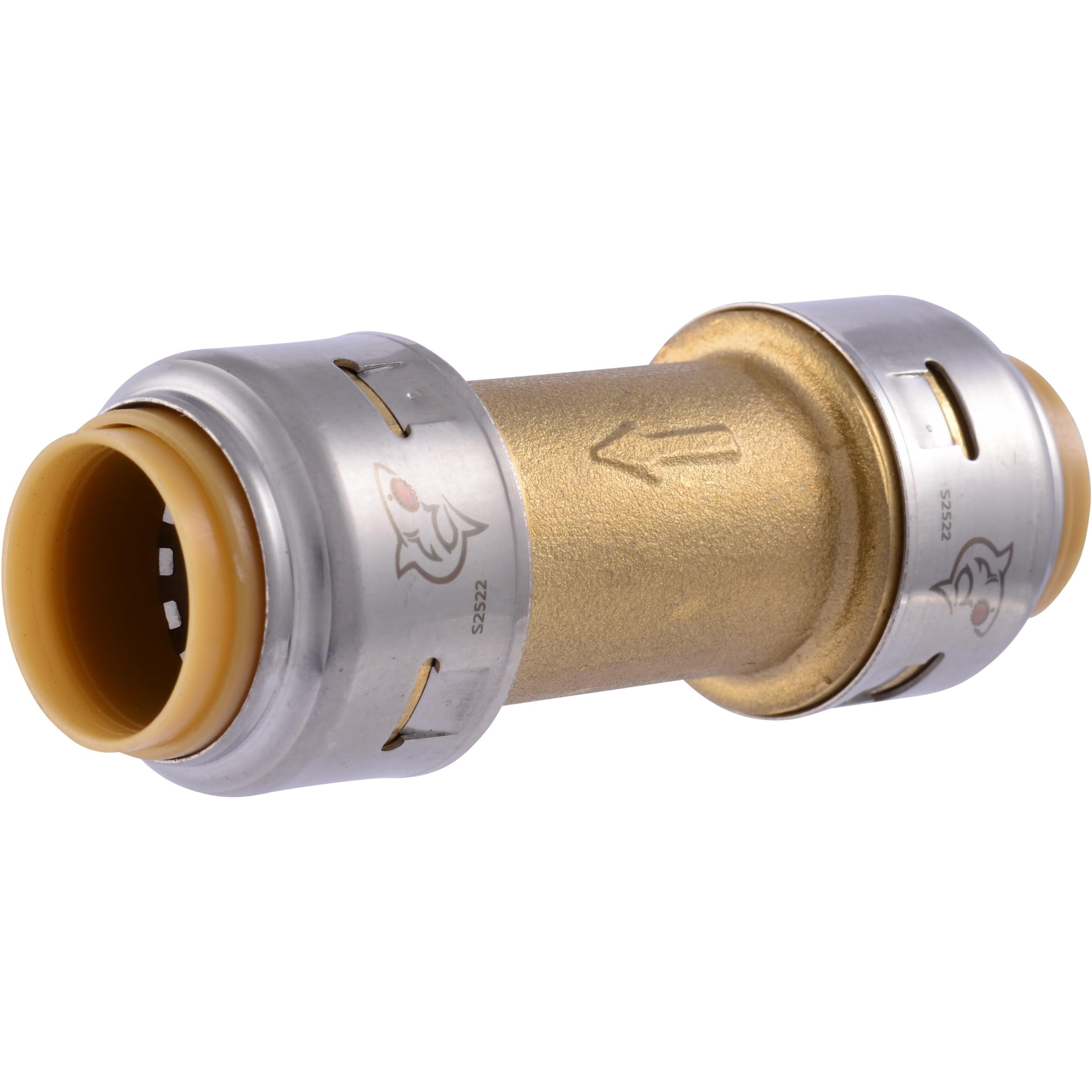 SharkBite Max 1/2 Inch Check Valve, Push to Connect Brass Plumbing Fitting, PEX Pipe, Copper ...