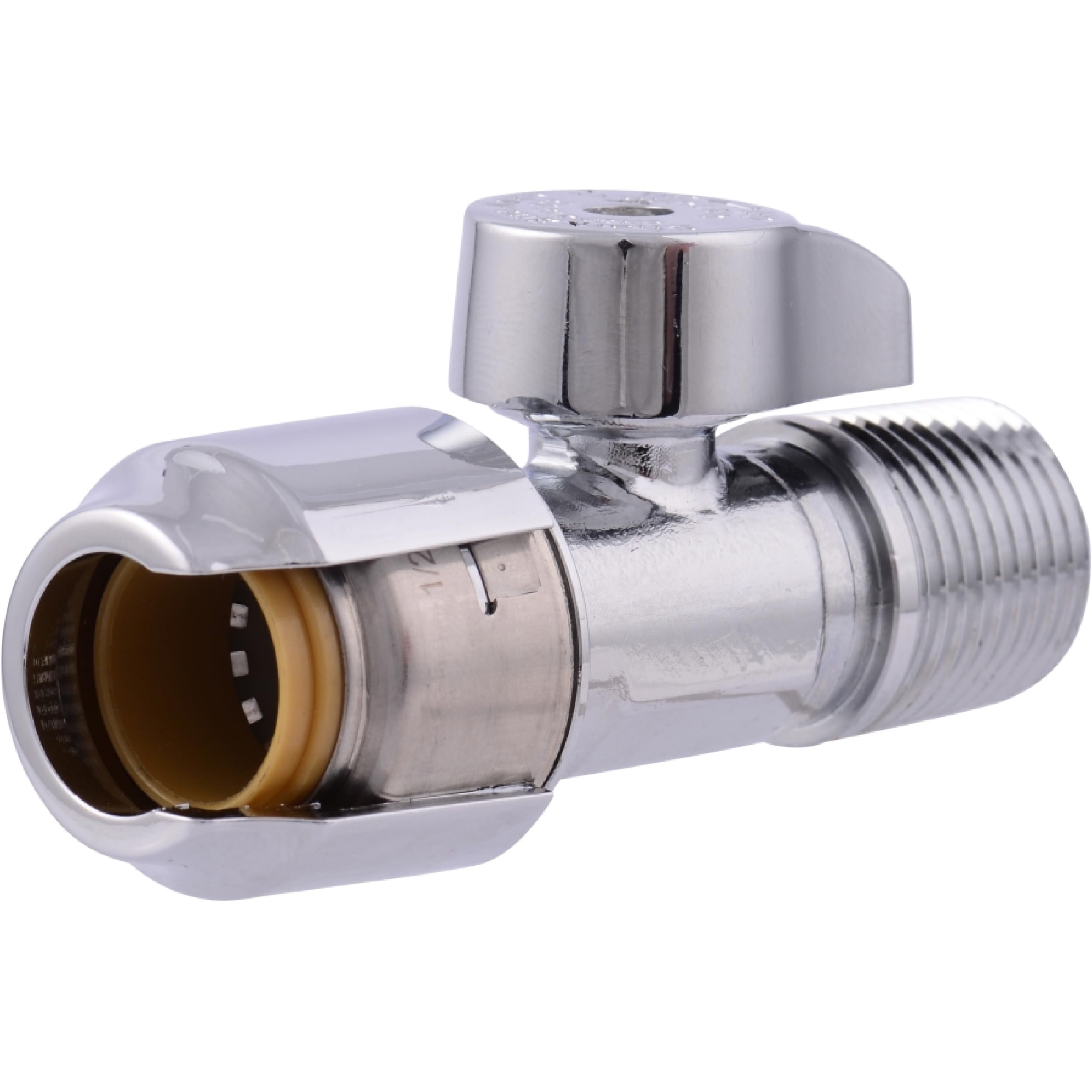 SharkBite Max 1/2 x 1/2 Inch MIP Straight Stop Valve, Quarter Turn ...