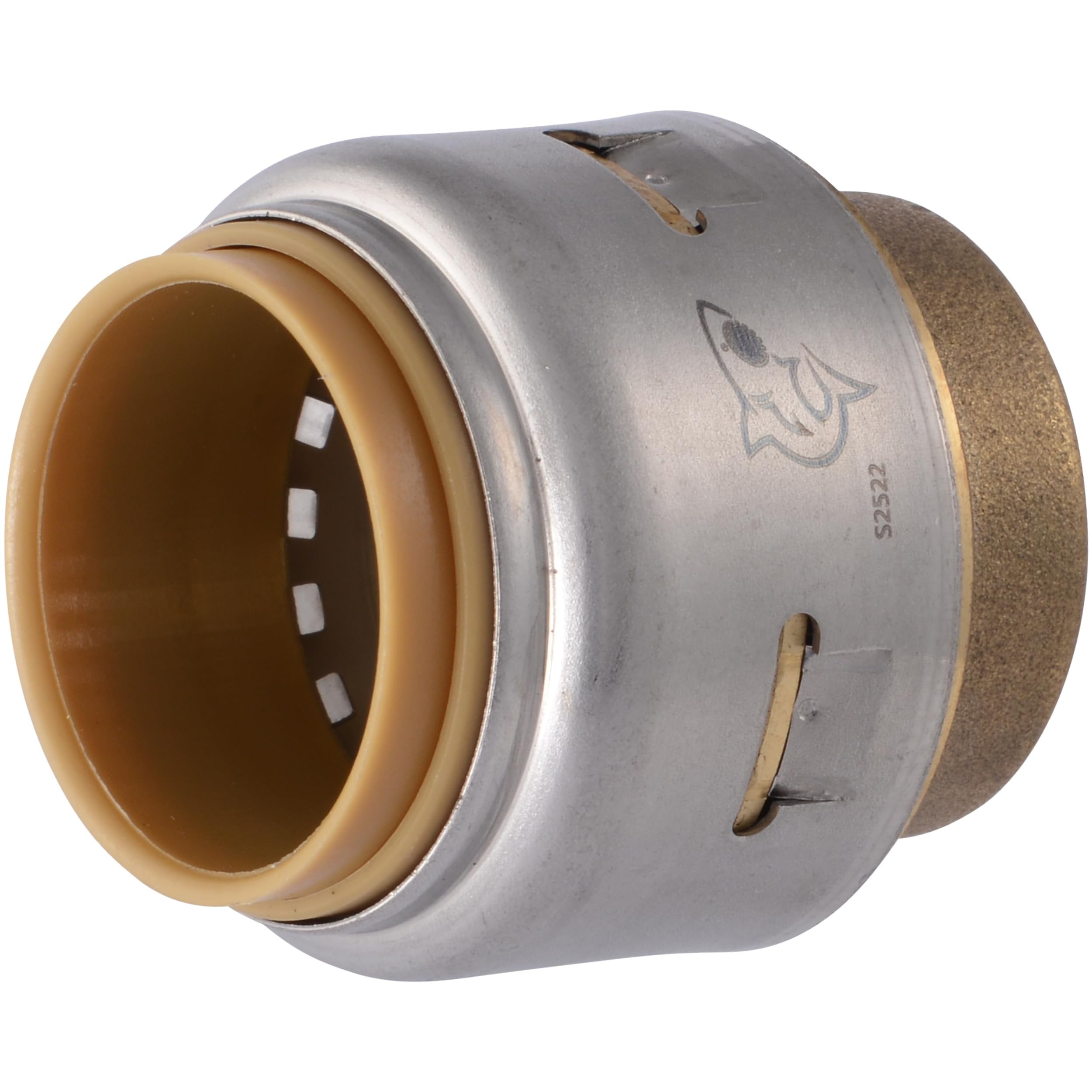 SharkBite Max 3/4 Inch Push Cap, Push to Connect Brass Plumbing Fitting ...