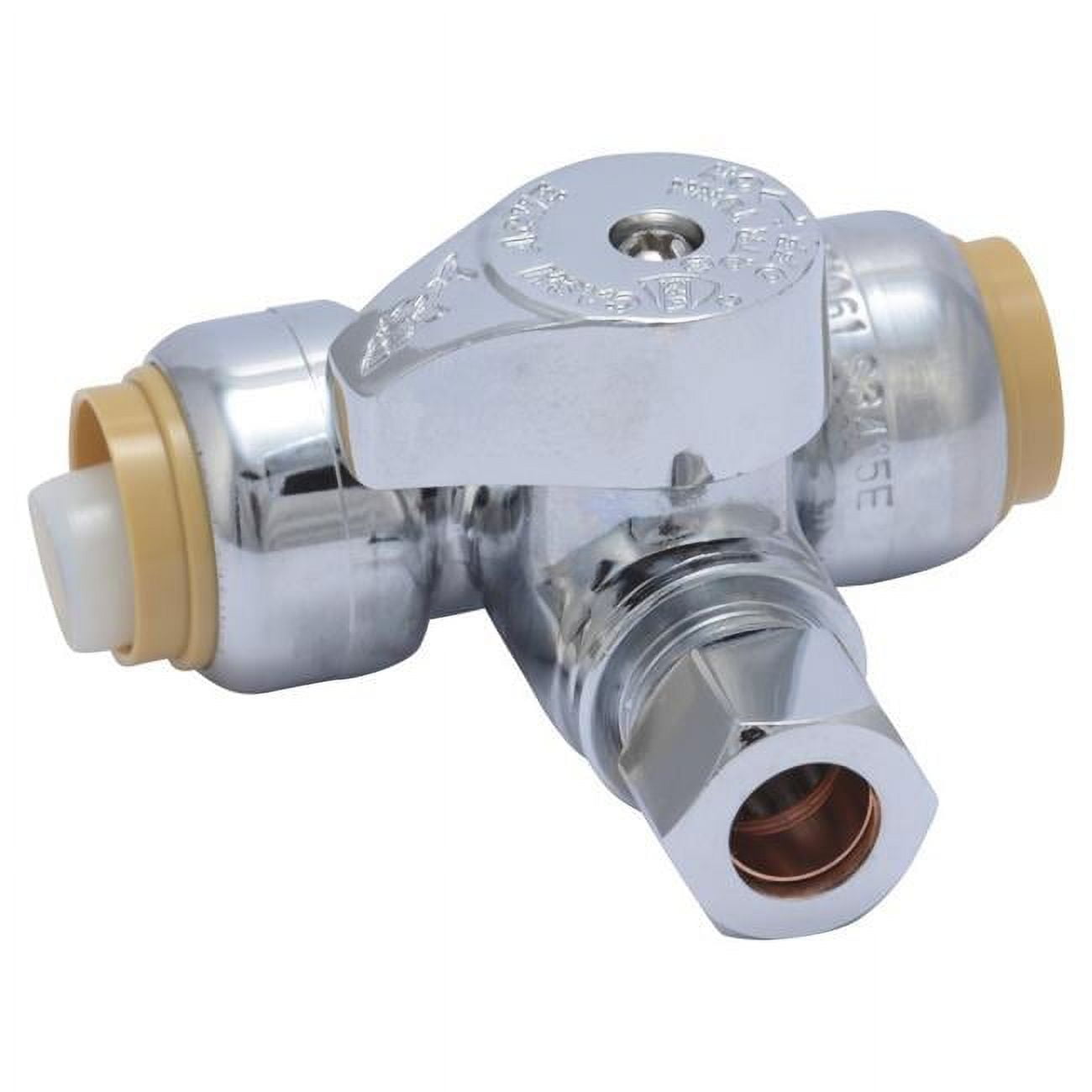 SharkBite Push to Connect 1/2 in. PTC X 1/2 in. D PTC Brass Elbow ...