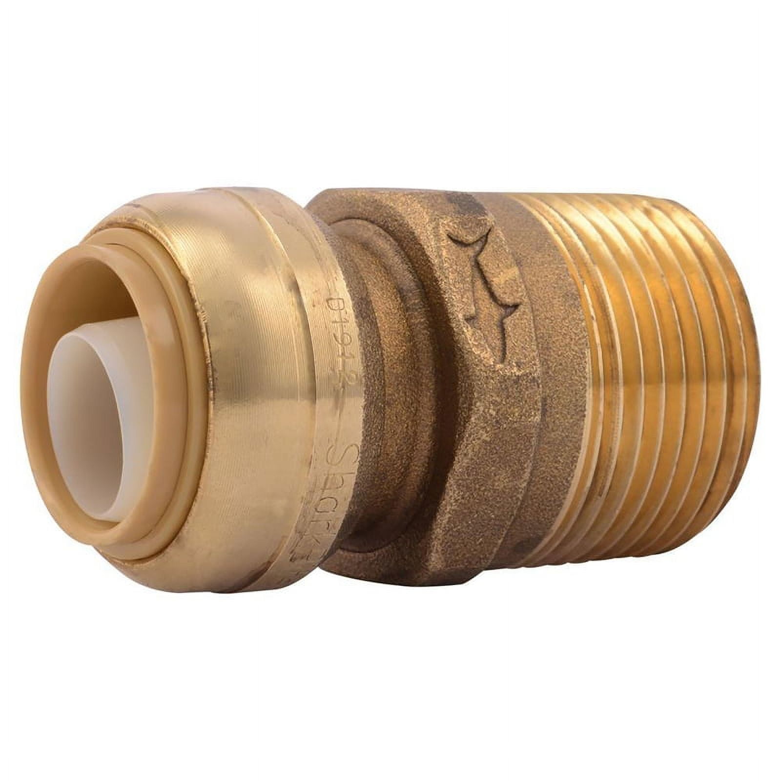 SharkBite Push to Connect 3/4 in. Push x 1 in. Dia. Male Brass Adapter ...
