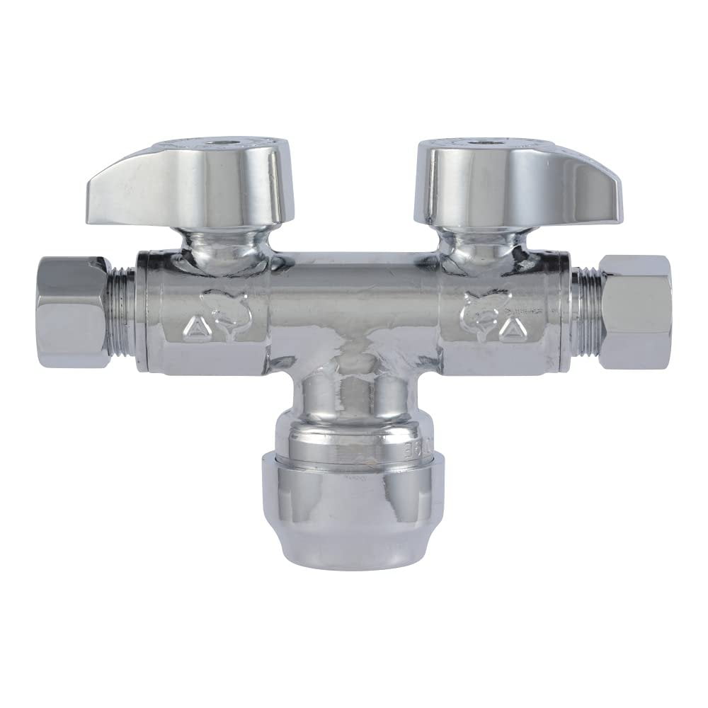 SharkBite SBDS123838 1/2 x 3/8 Inch Compression x 3/8 Inch Compression ...