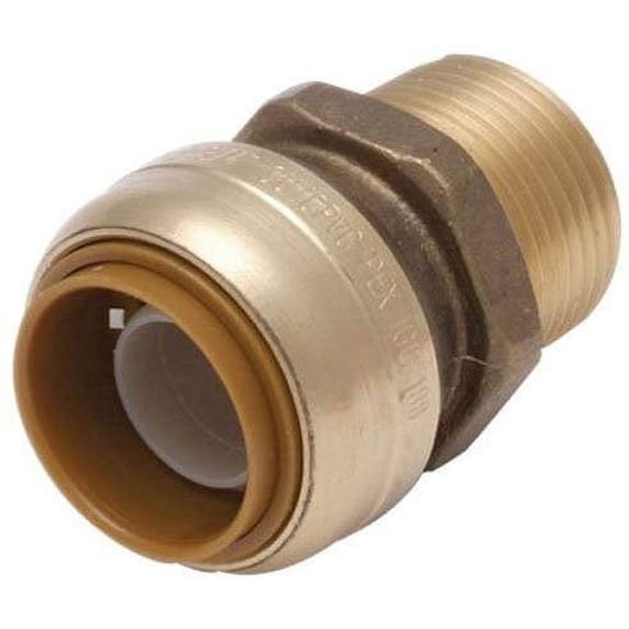 SharkBite 3/4 Inch Straight Male Connector, MNPT, PEX, Copper, CPVC ...