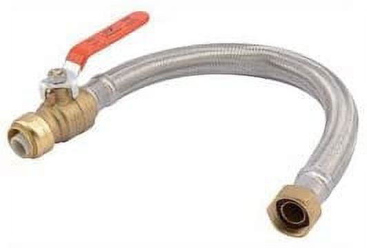 SharkBite U3088FLEX18BVLF Water Heater Flex Hose, 3/4 in. FNPT ...