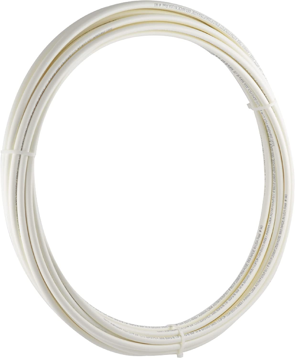 SharkBite PEX Pipe 1/4 Inch, White, Flexible Water Tubing, Potable ...