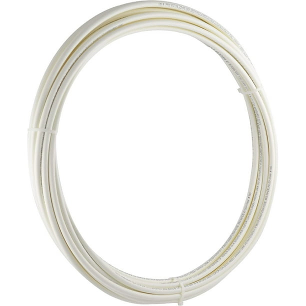 SharkBite U850W50 PEX Pipe 1/4 Inch, White, Flexible Water Pipe Tubing ...