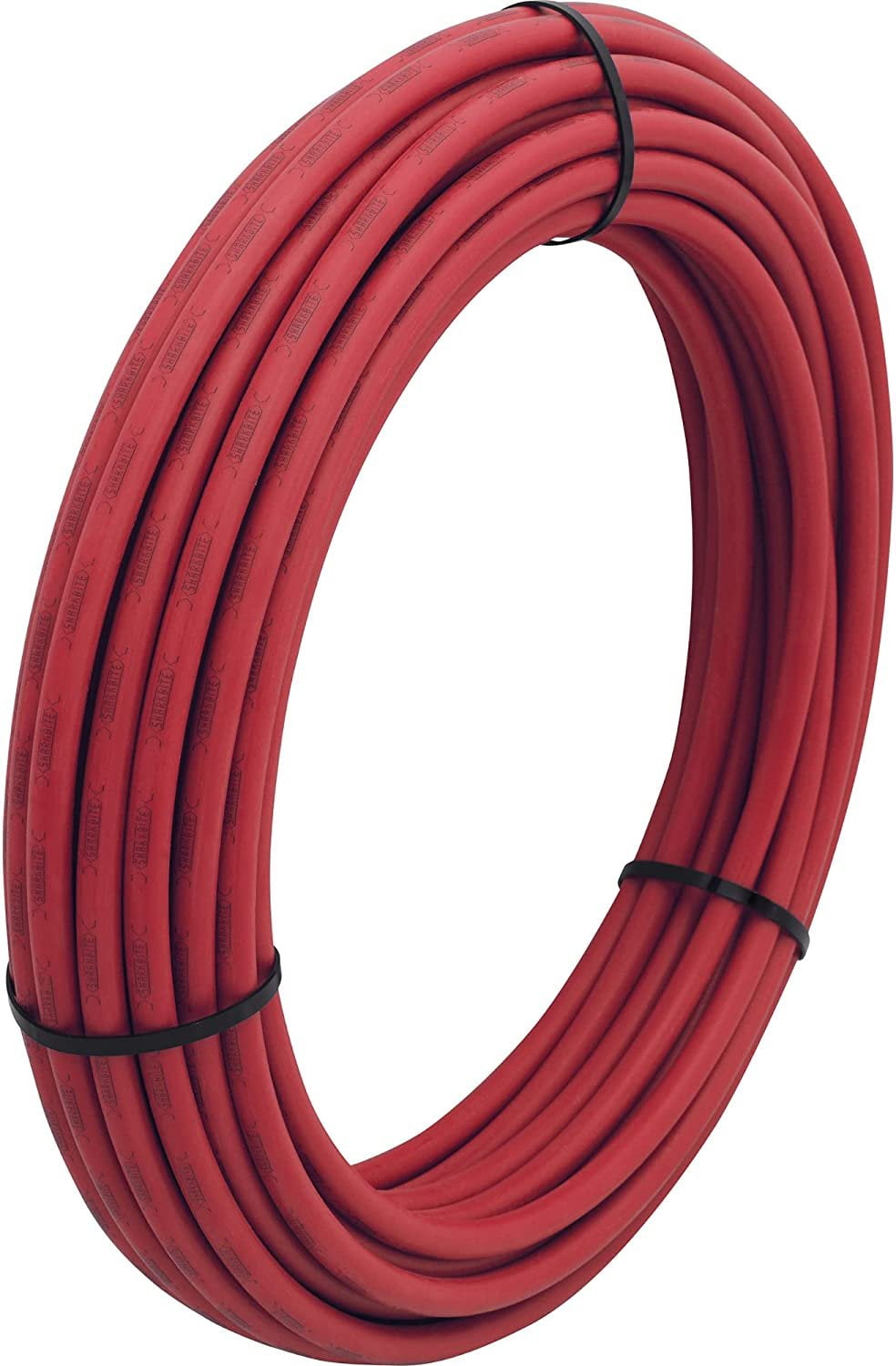 SharkBite U860R100 PEX Pipe 1/2 Inch, Red, Flexible Water Pipe Tubing, Potable Water, Push-to ...