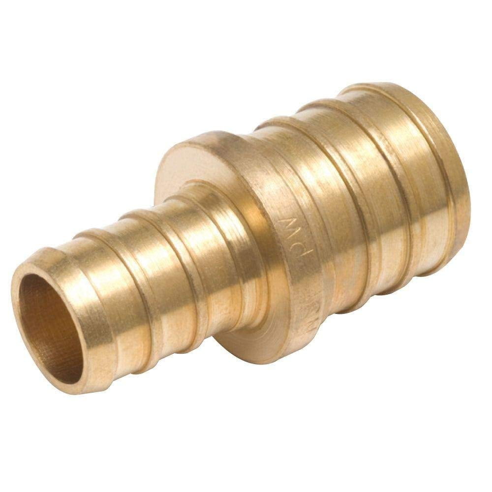 SharkBite UC060LFA PEX Barb Reducing Coupling, Brass, 3/4" x 1", Each ...