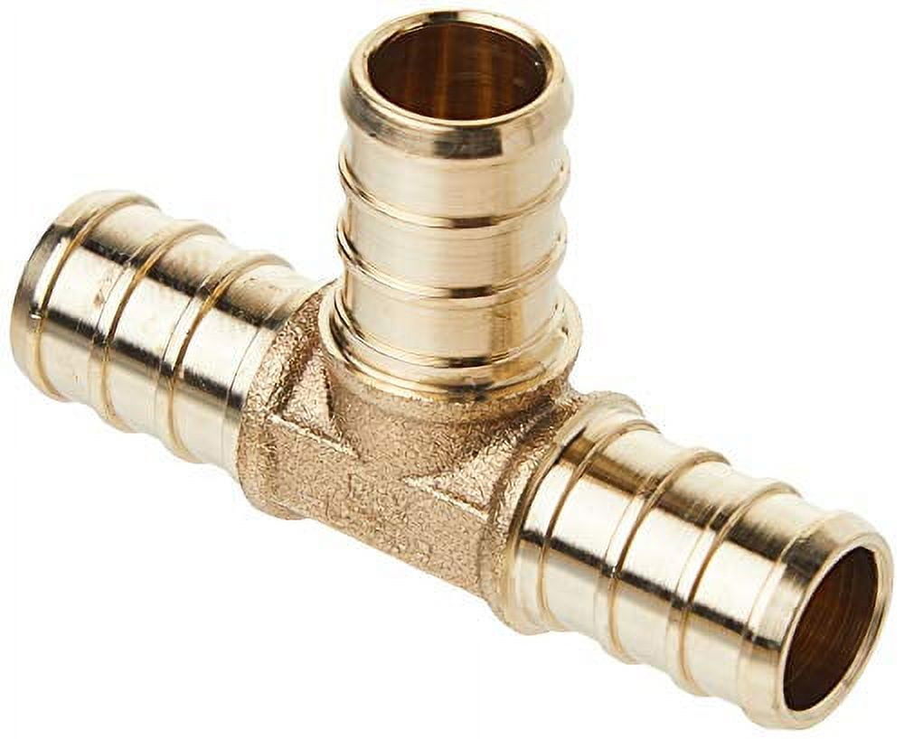 SharkBite UC362LFA10 Insert Pipe Tees, Lead Free, 1/2 In. Brass Barb ...